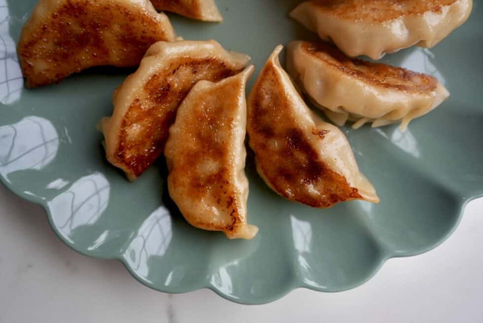 Pork Gyoza (Japanese Pan-Fried Dumplings) - Kyrié the Foodié + Real ...