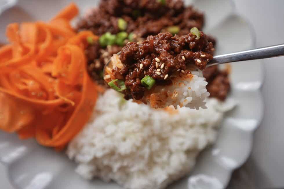 15-Minute Korean Beef Bowl - Kyrié the Foodié + Real Farmer Jeff
