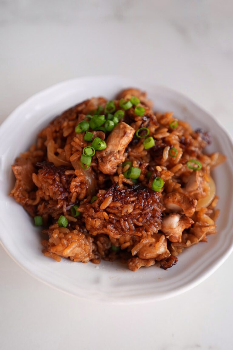 Adobo Chicken Rice in a Rice Cooker - Kyrié the Foodié + Real Farmer Jeff