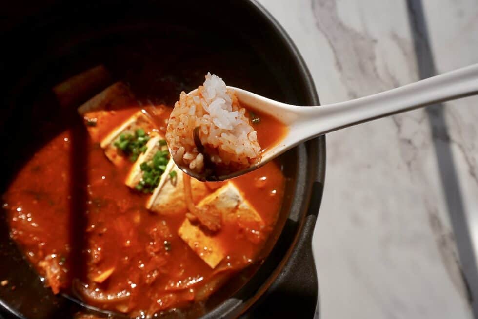 Easy Kimchi Jjigae (Korean Kimchi Stew) - Kyrié the Foodié + Real ...